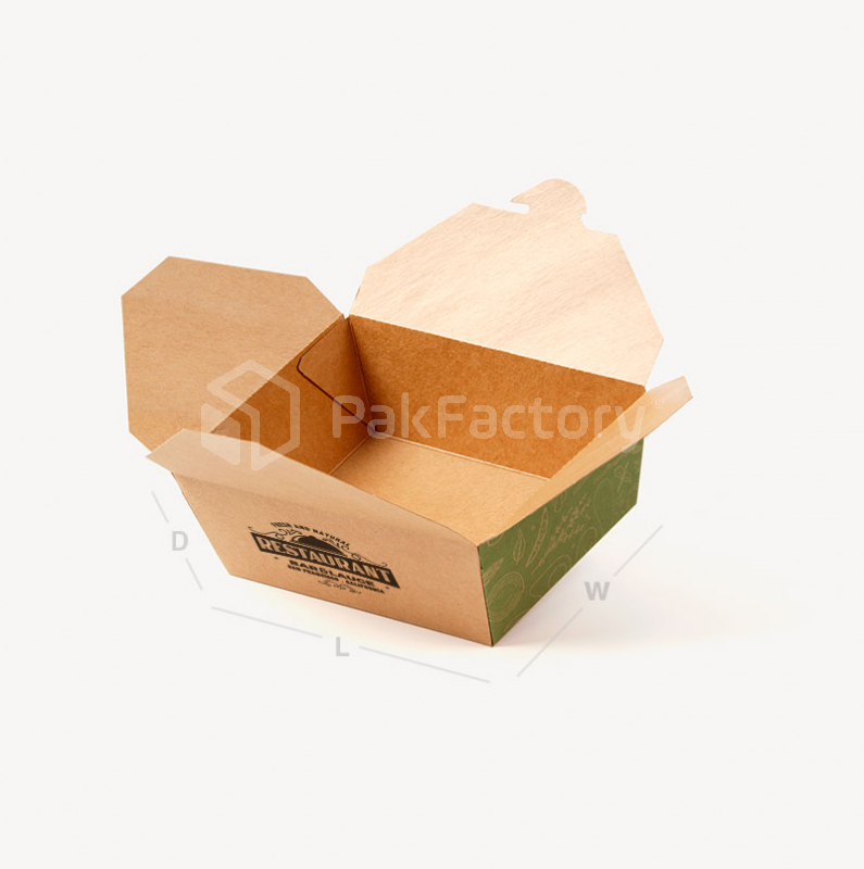 Custom Single Hook Take Out Boxes| PakFactory®