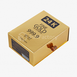 Gold Perfume Drawer Style Box with Handle and Insert | PakFactory®