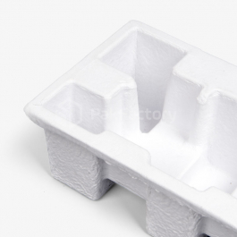 White Dry Press Molded Pulp Insert | PakFactory®