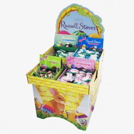 Custom Multi-Colored Chocolate Dump Bins | PakFactory