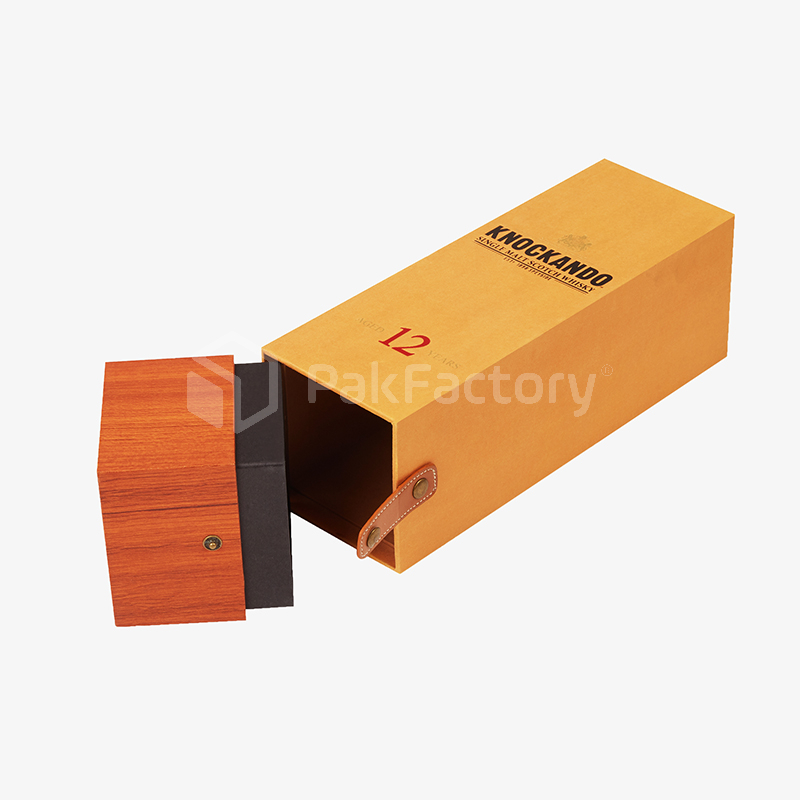 Yellow Lid-Off Box with Strap | PakFactory