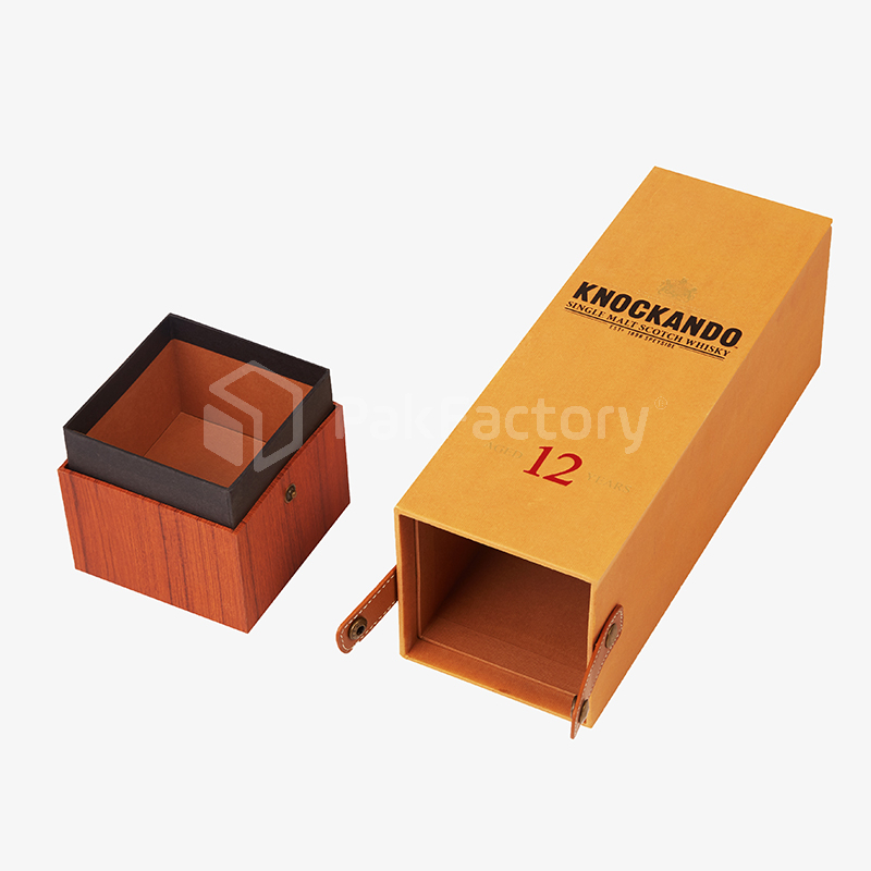 Yellow Lid-Off Box with Strap | PakFactory