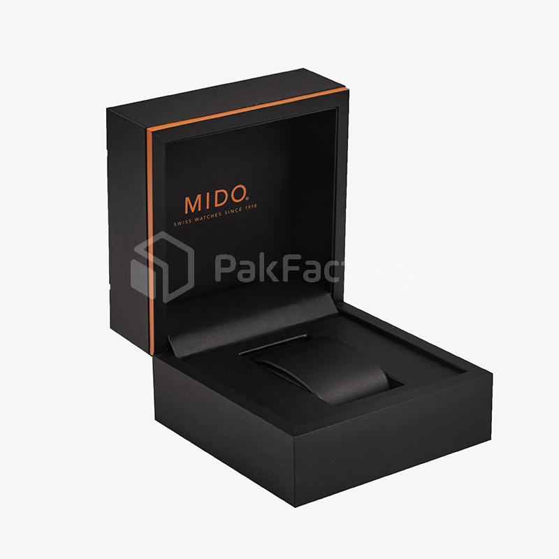 Custom Luxury Watch Box With Leather Box Insert | PakFactory®
