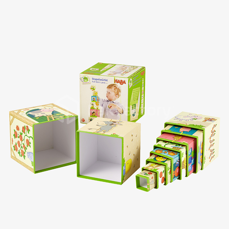 Green Baby Game Box with Multiple Rigid Blocks