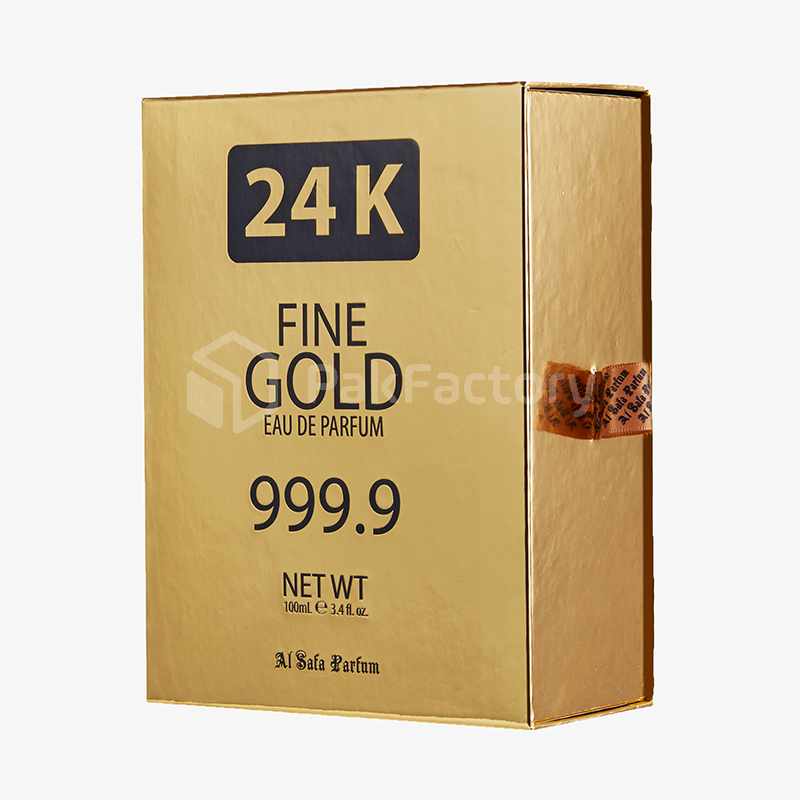 Gold Perfume Drawer Style Box with Handle and Insert | PakFactory®