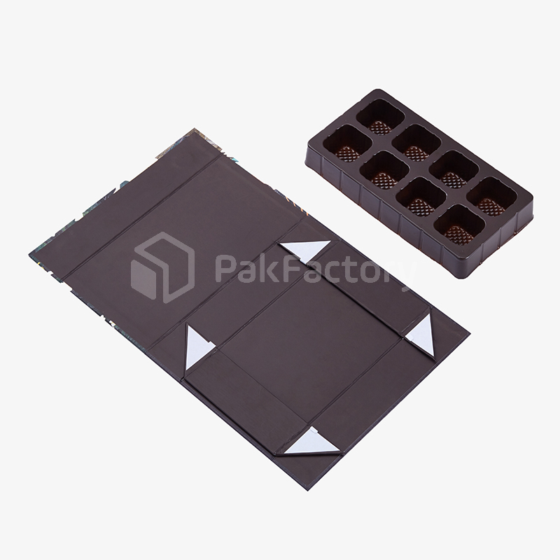 Collapsible Confectionary Box with Blister Insert