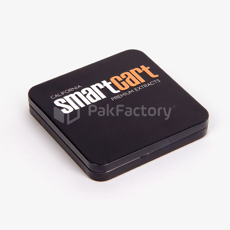Custom Square Hinged Tin Box | PakFactory®