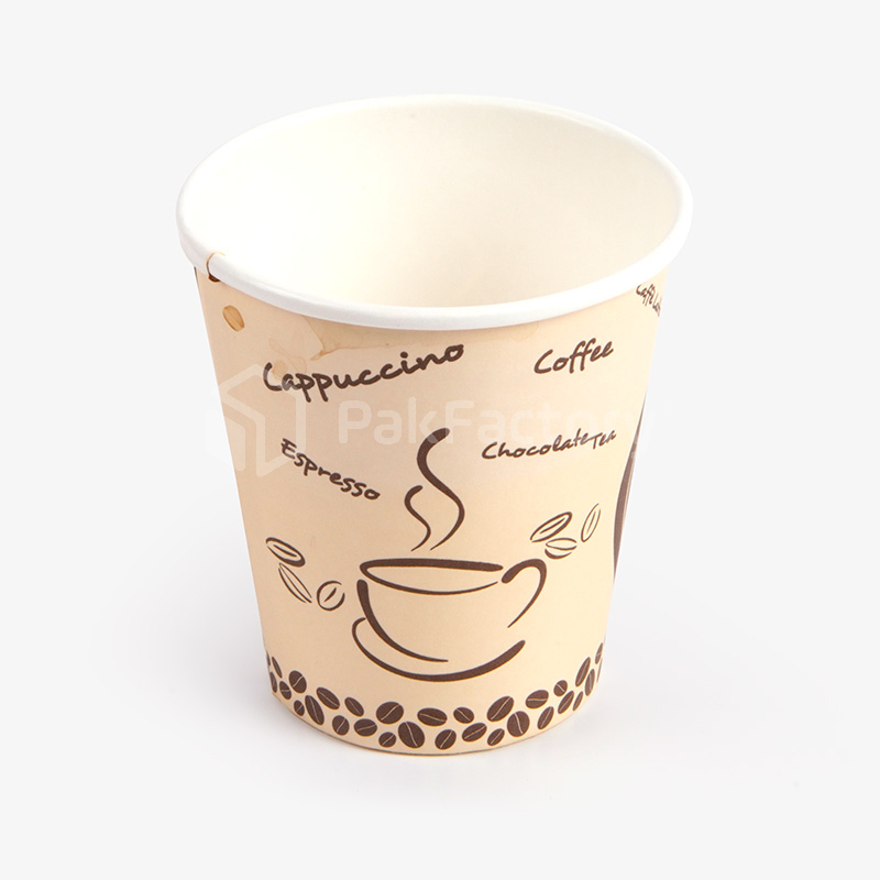 Custom Single Wall Coffee Cups | PakFactory®