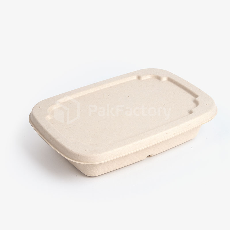 Sugarcane Take-Out Container with Sleeve | PakFactory®