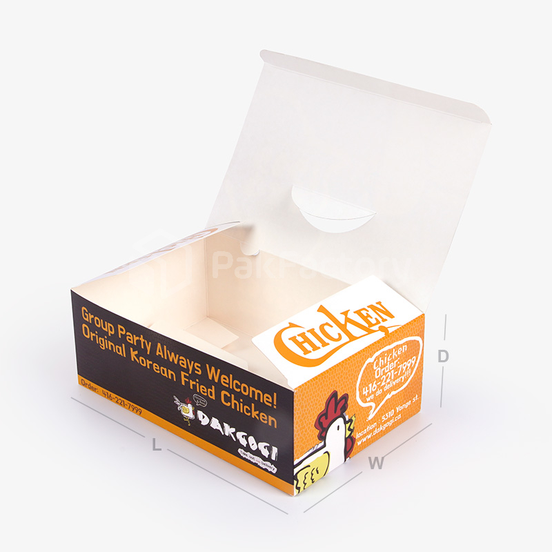 Custom take out Boxes with Vents | PakFactory®