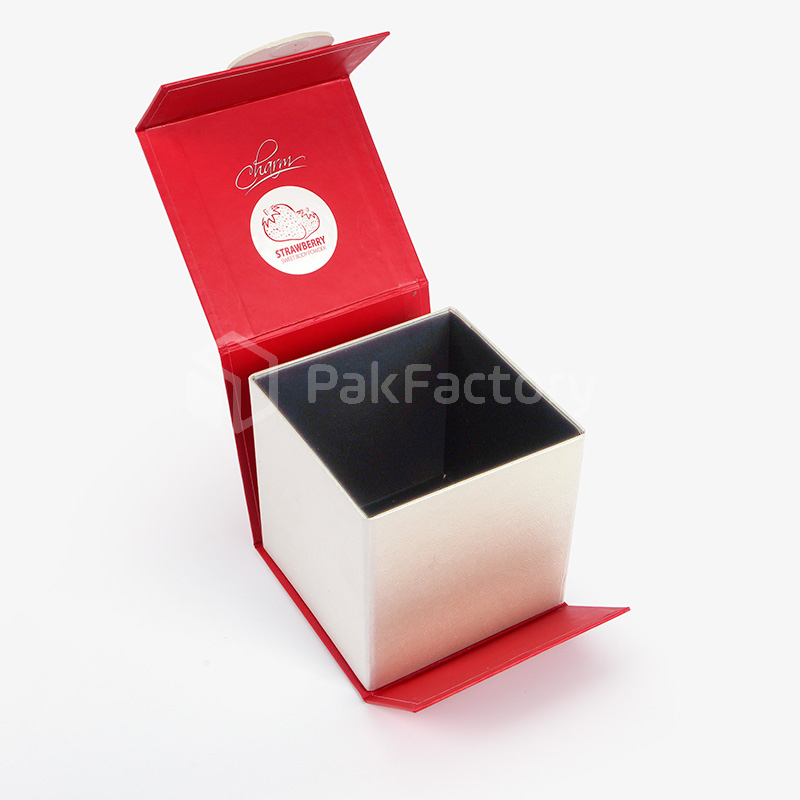 Collapsible Red Body Powder Box | PakFactory