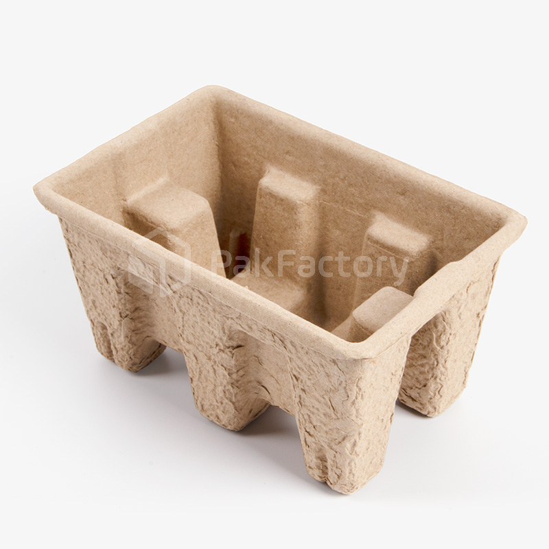 Natural Dry Press Molded Pulp Insert | PakFactory®