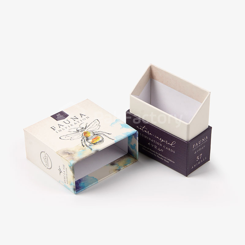 Uncoated Printed Pattern Box with Lid | PakFactory