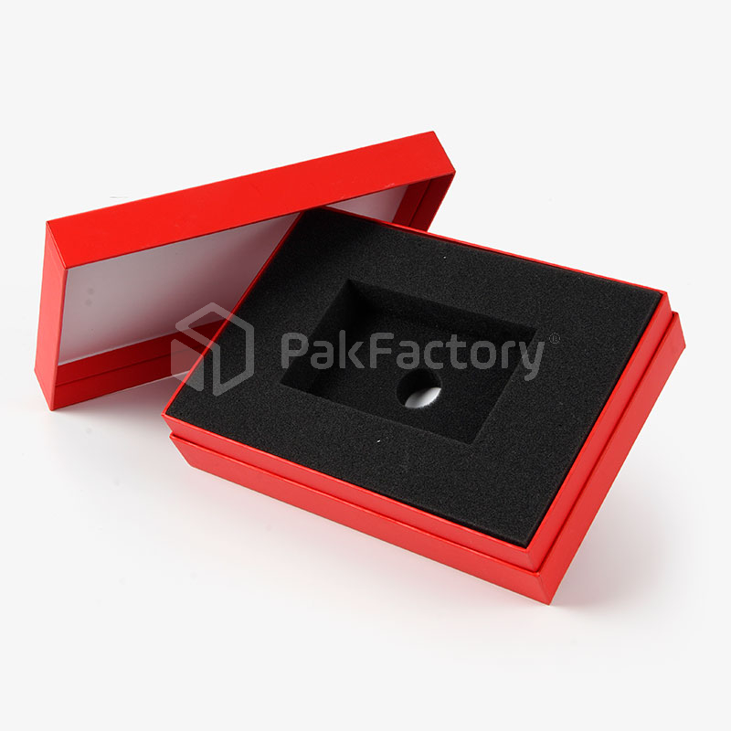 Red Two-Piece Box with Insert | PakFactory