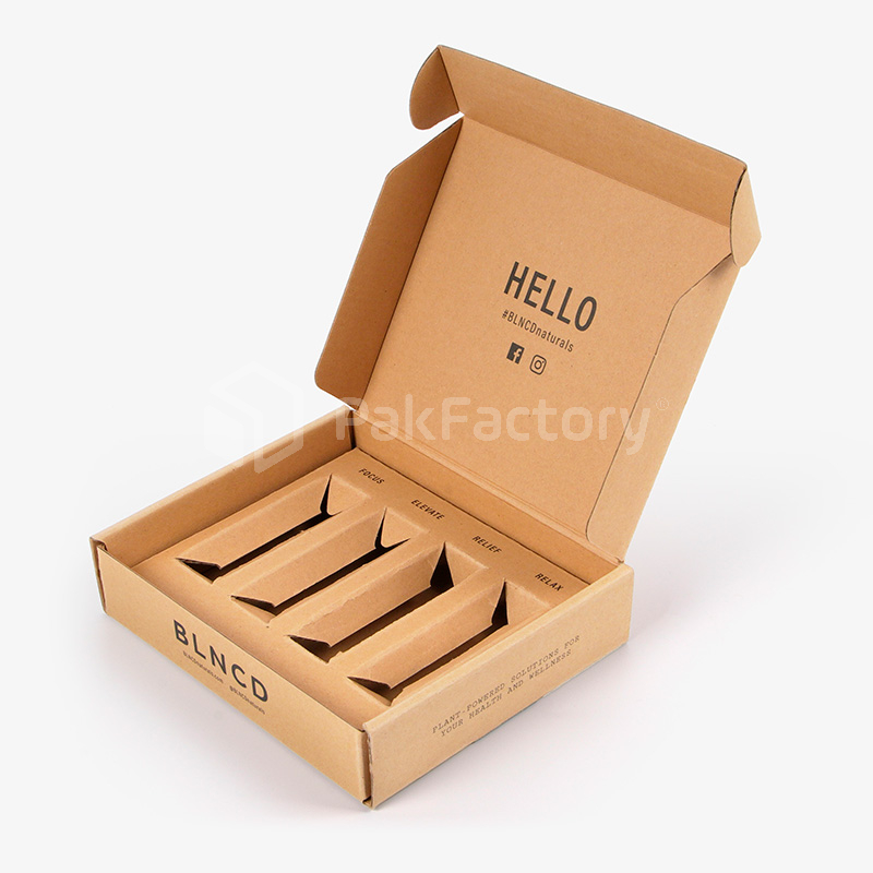Custom Corrugated Kraft Product Sample Box | PakFactory®
