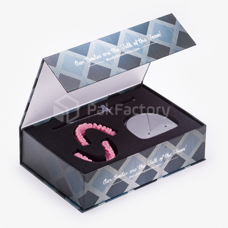 Custom Rigid Dental Box With Box Insert | PakFactory®