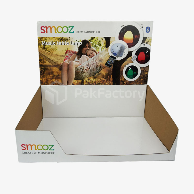 Custom White Single Bin Displays | PakFactory