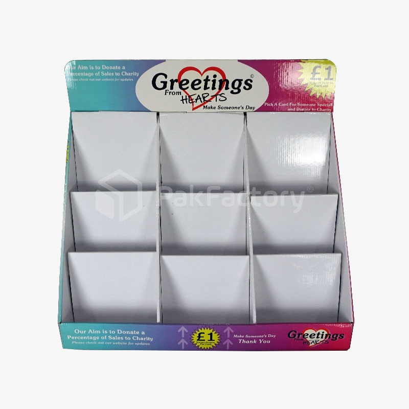 Custom Blue and Pink Nine Pocket Card Display | PakFactory