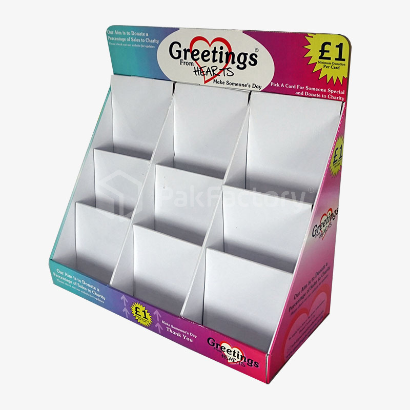 Custom Blue and Pink Nine Pocket Card Display | PakFactory