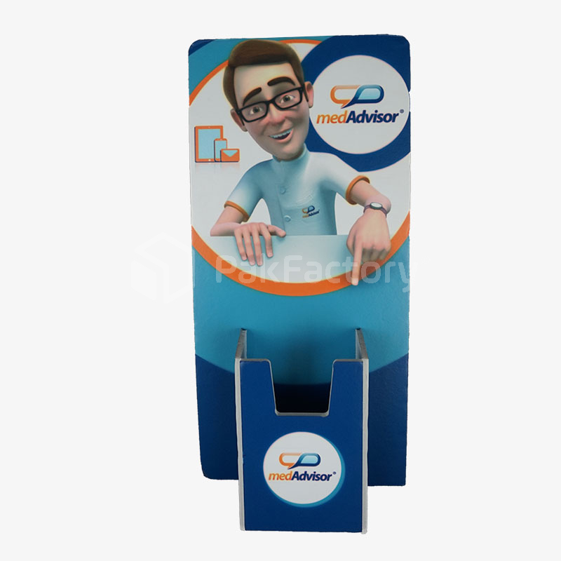 Custom Blue Single Pocket Pamphlet Displays | PakFactory
