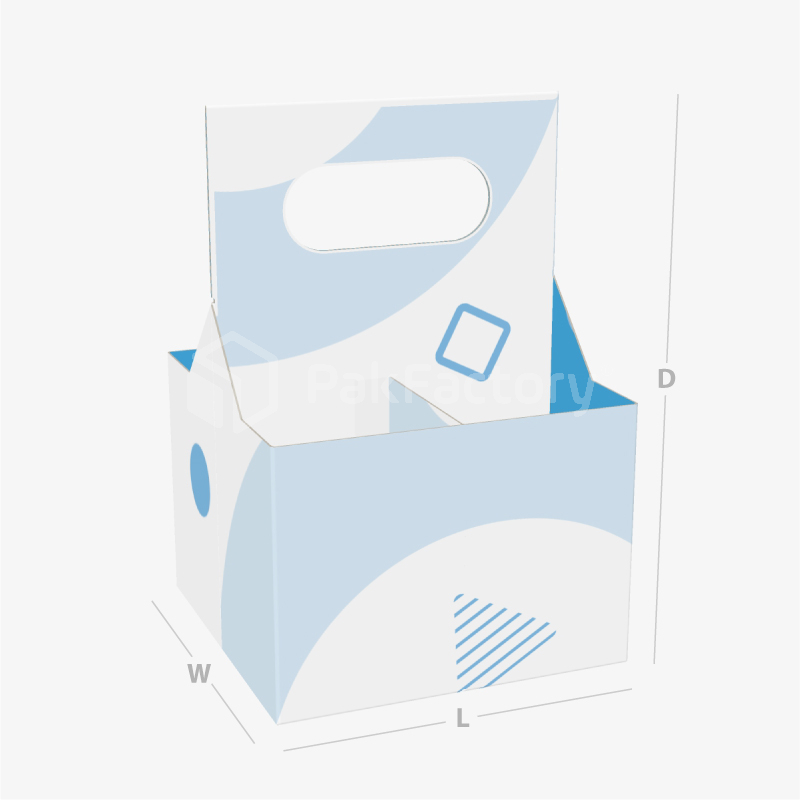 2 Cup Coffee Carrier With Handle | PakFactory®