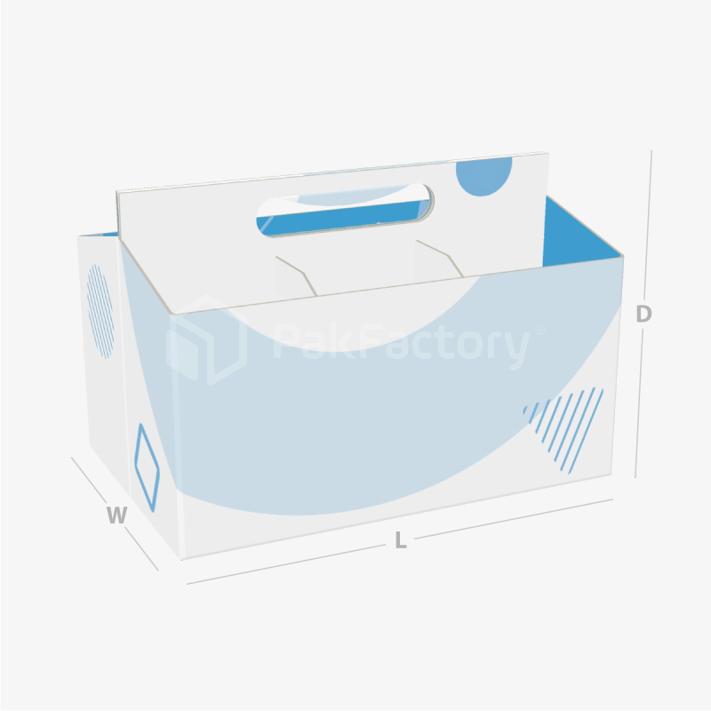 6 Cup Coffee Carrier With Handle | PakFactory®