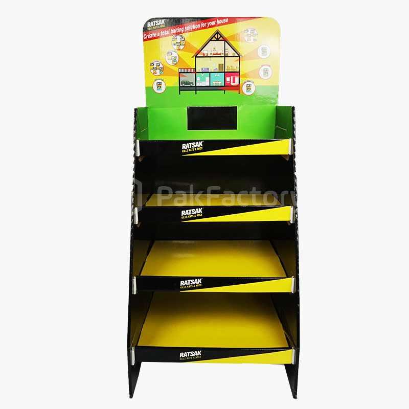 Custom Black Four-Shelf Equipment Display | PakFactory