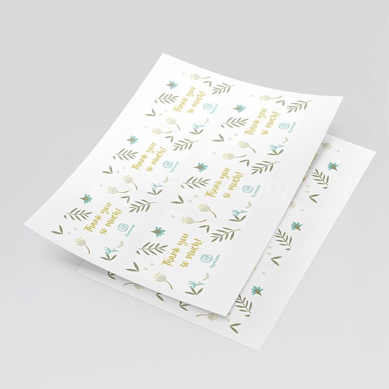 Custom Rectangle Sheet Labels | PakFactory®