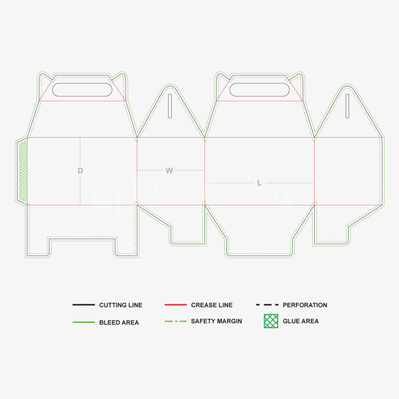 Custom Gable Boxes | Printed Paper Gable Take Out Box | PakFactory®