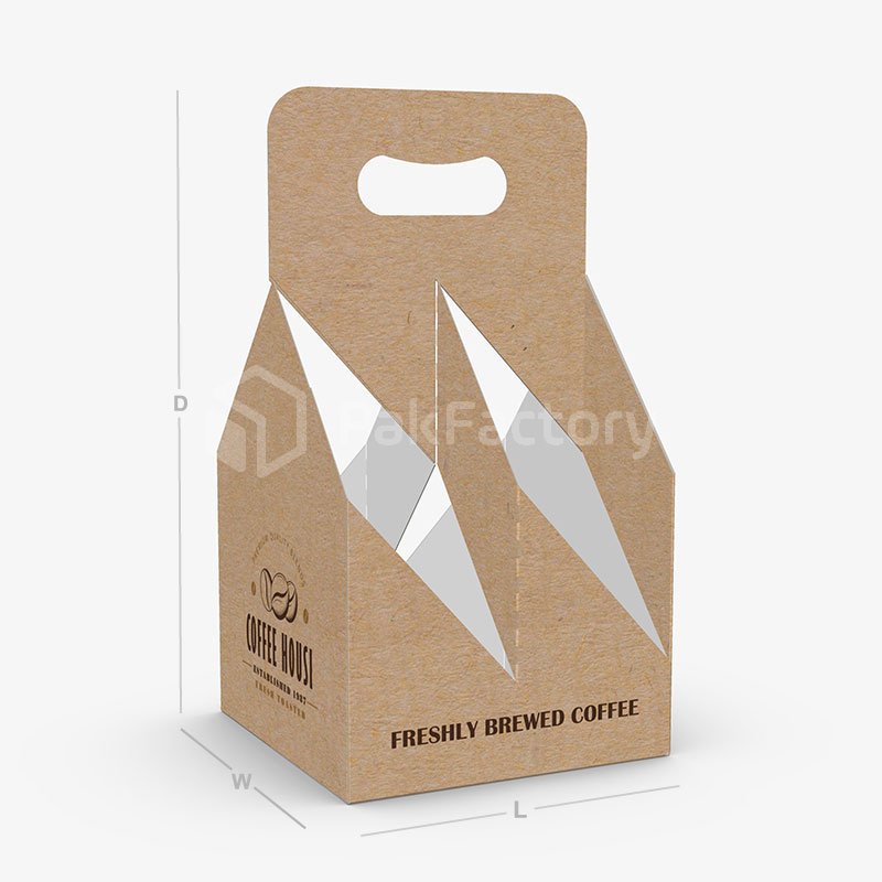 Custom Beverage Carier 4 Pack | PakFactory®