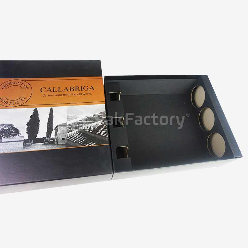 Custom 3 Wine Box With Box Insert| PakFactory®